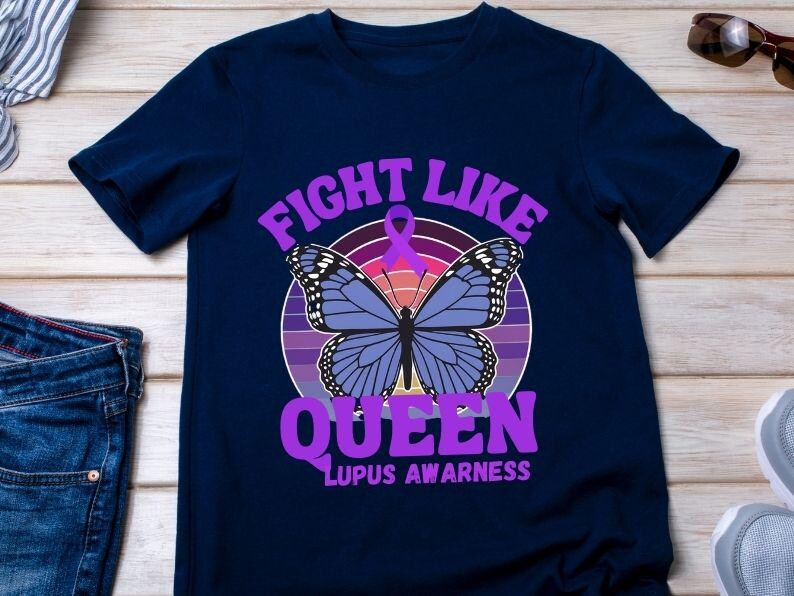 Fight Like a Queen Png /lupus Awareness / Lupus Awareness Sign/lupus ...