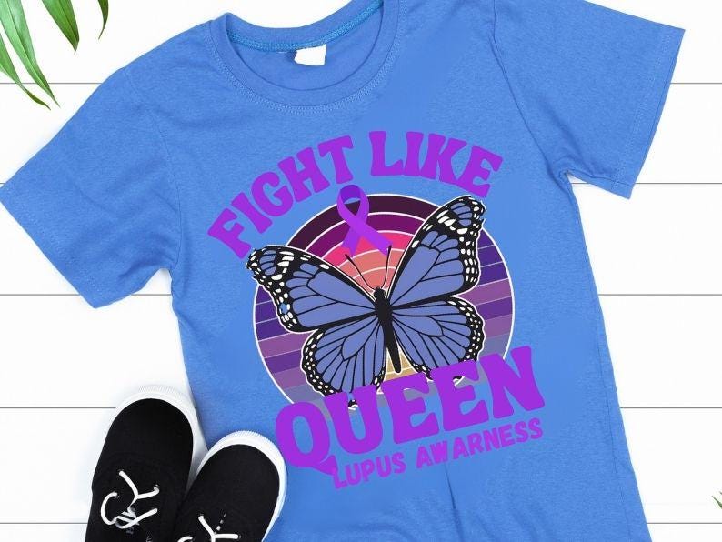 Fight Like a Queen Png /lupus Awareness / Lupus Awareness Sign/lupus ...