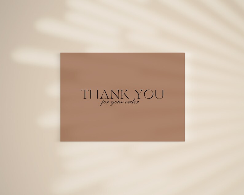 Business Thank You Card Template Canva Editable Package - Etsy