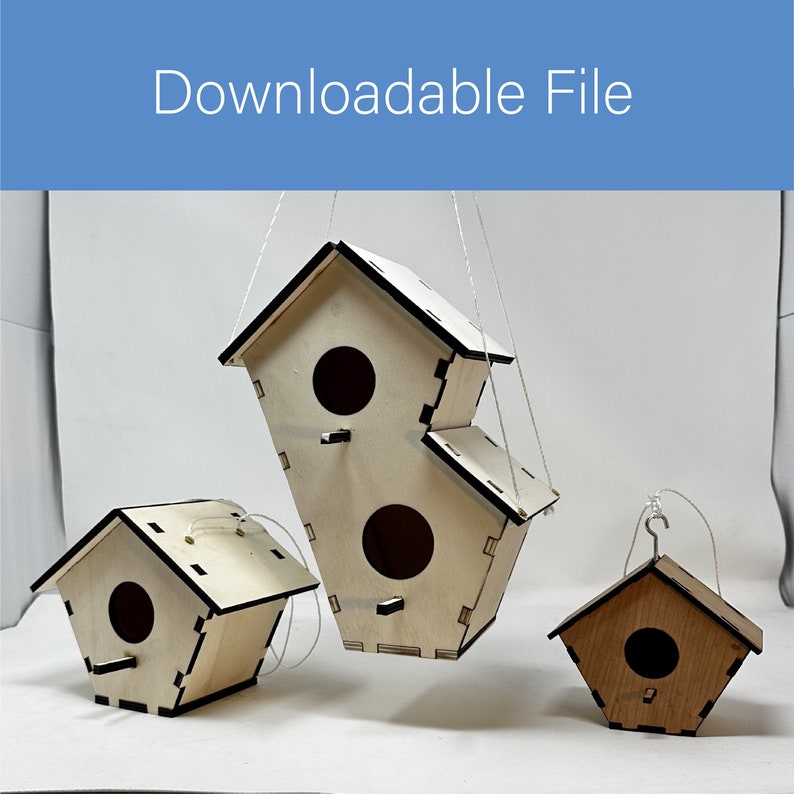 Laser Cut Bird House Pack - Etsy