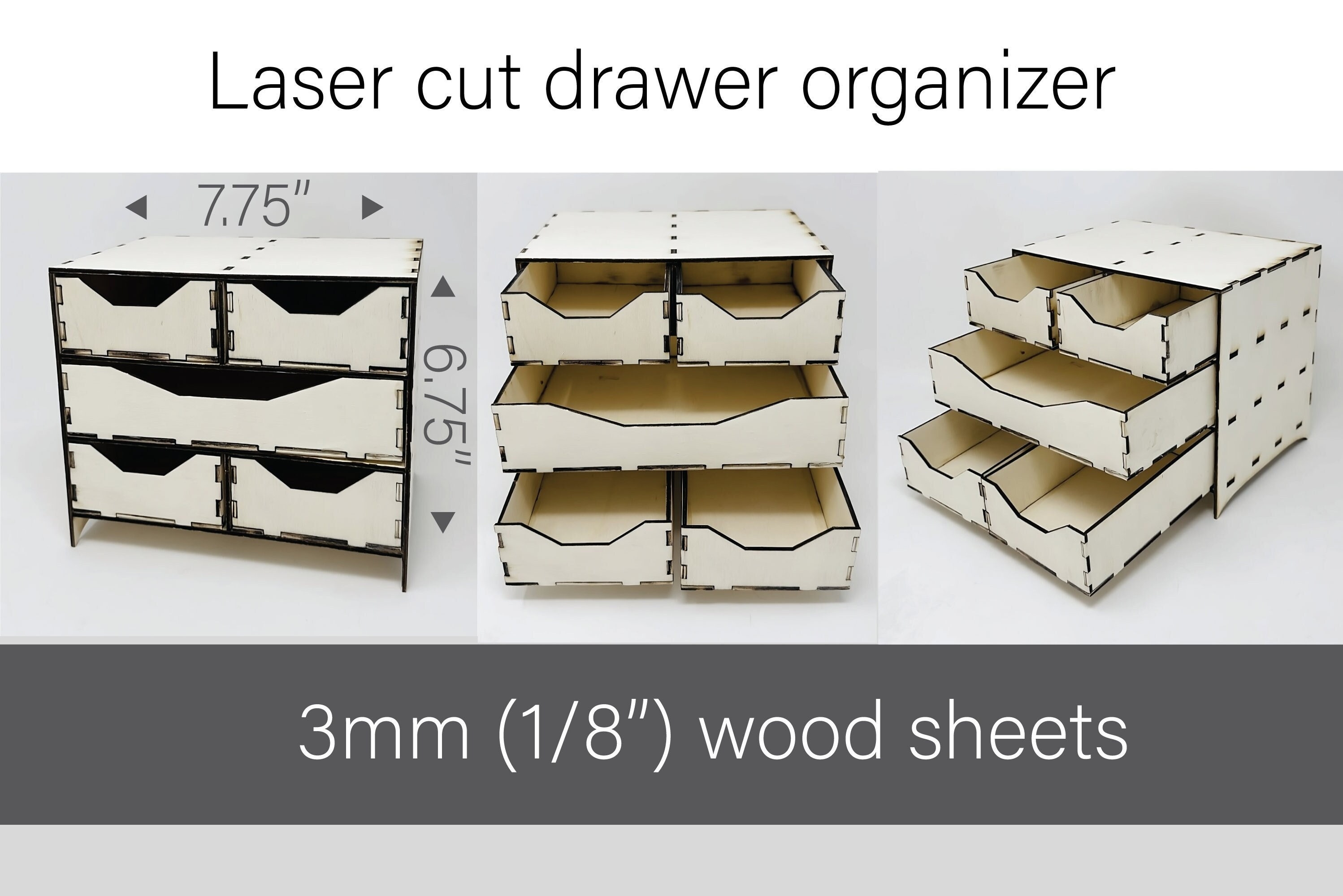 Laser Cut Drawer Organizer - Etsy