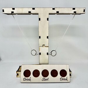 Laser Cut Ring Toss/ring Hoop/ring a Bull Drinking Game - Etsy