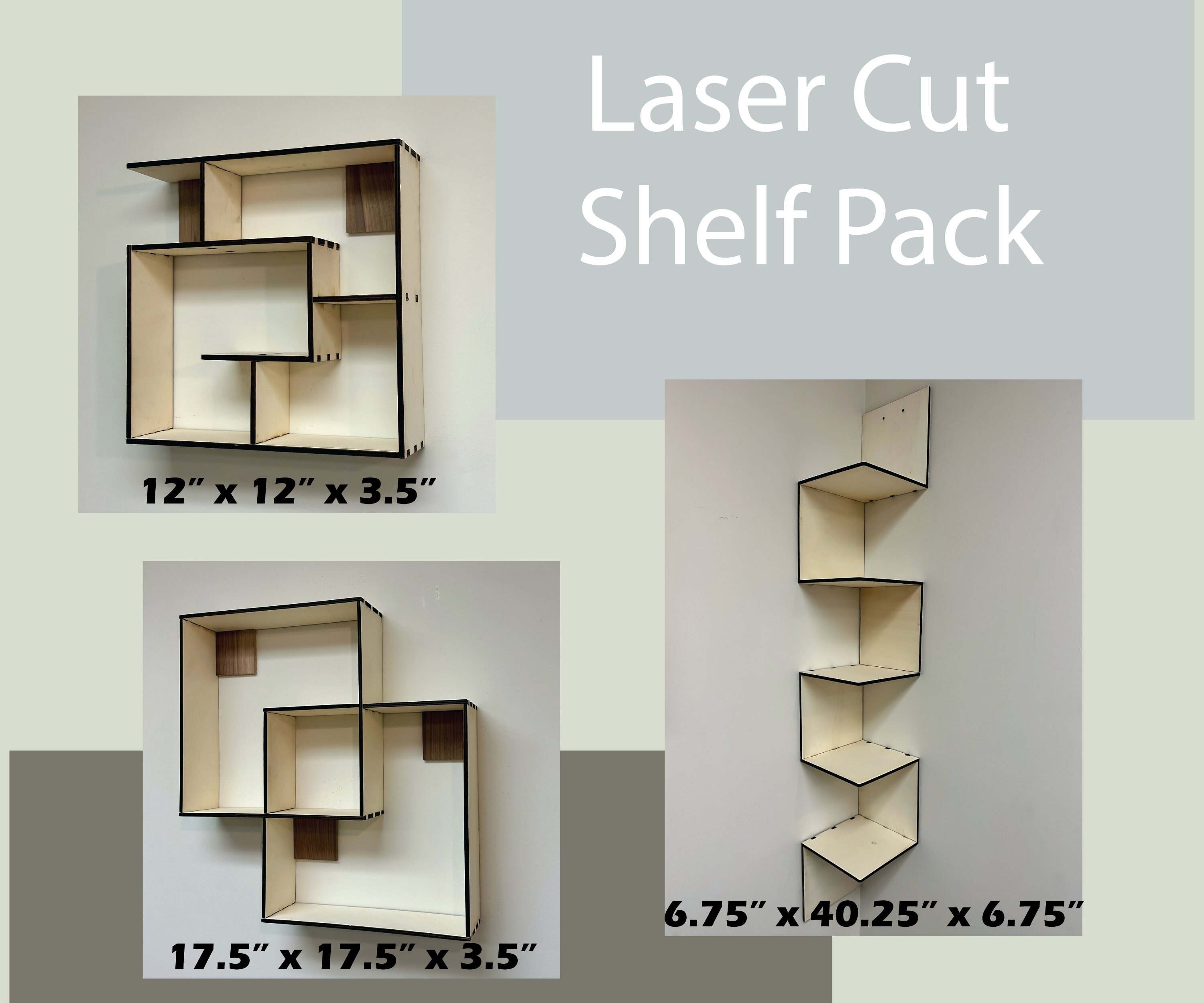 1/4 Laser Cut Shelf Pack - Etsy