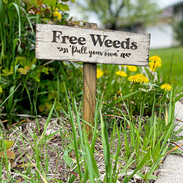 Weeds Sign - Etsy