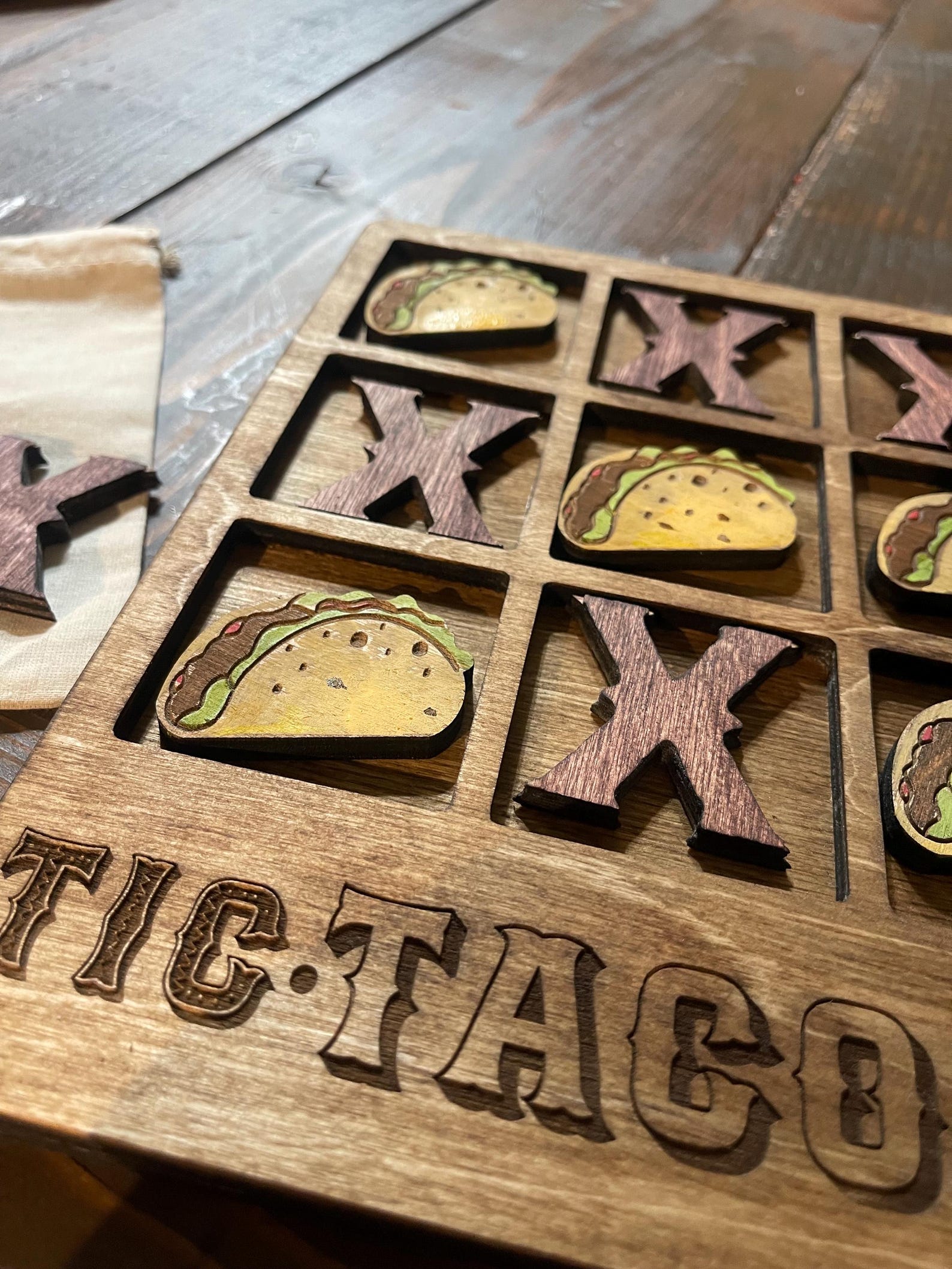 Tic Taco Toe Board Game - Etsy
