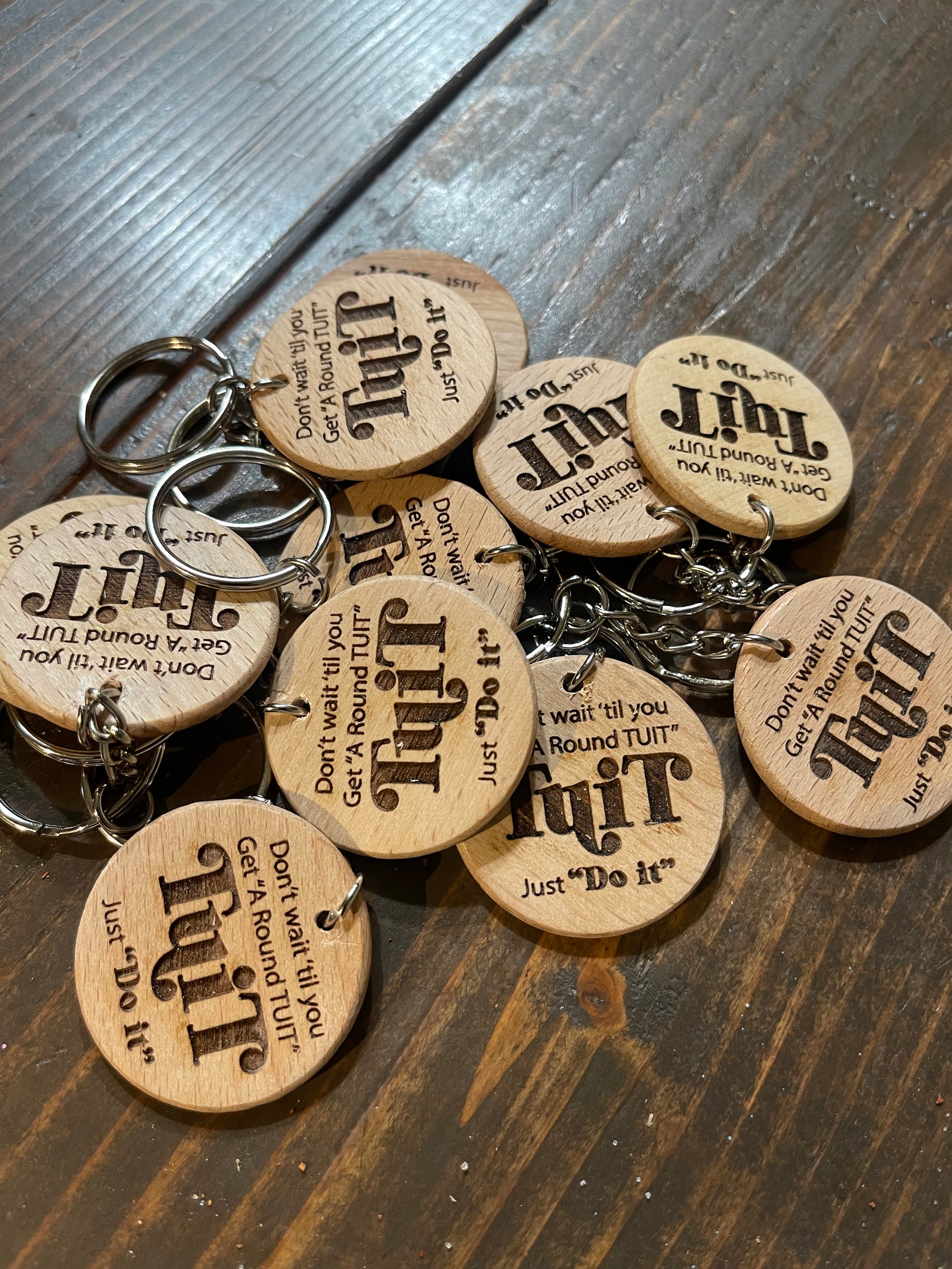 A Round TUIT Keychain - Etsy