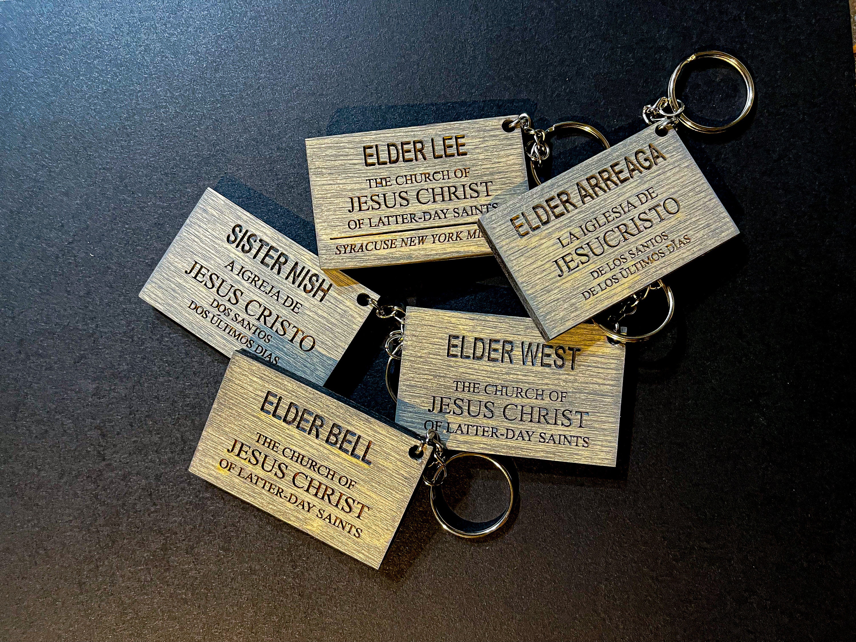 LDS Missionary Name Tag Keychain Mormon - Etsy