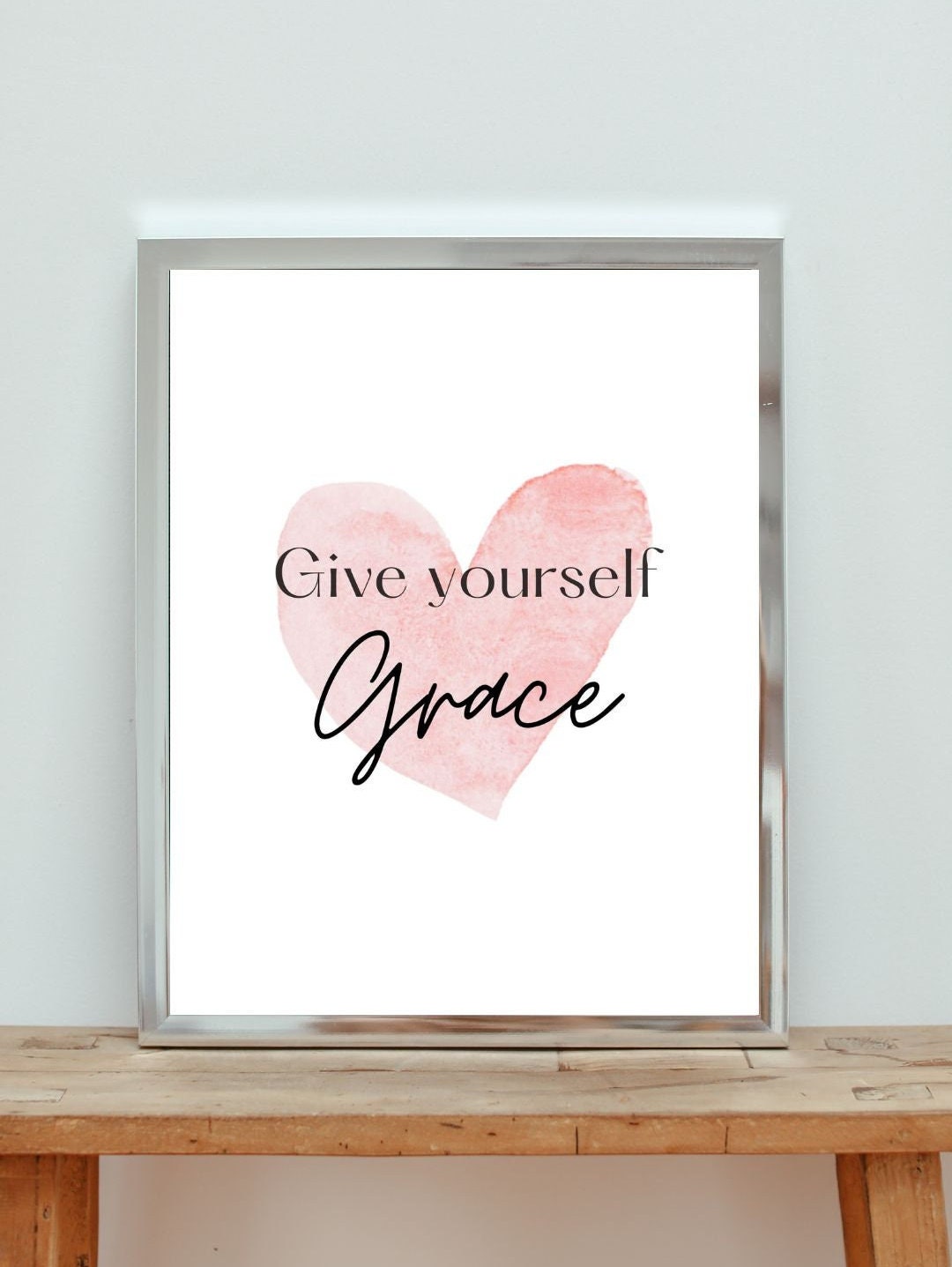 Give Yourself Grace Printable for New Moms, Wall Art, Home Decor ...