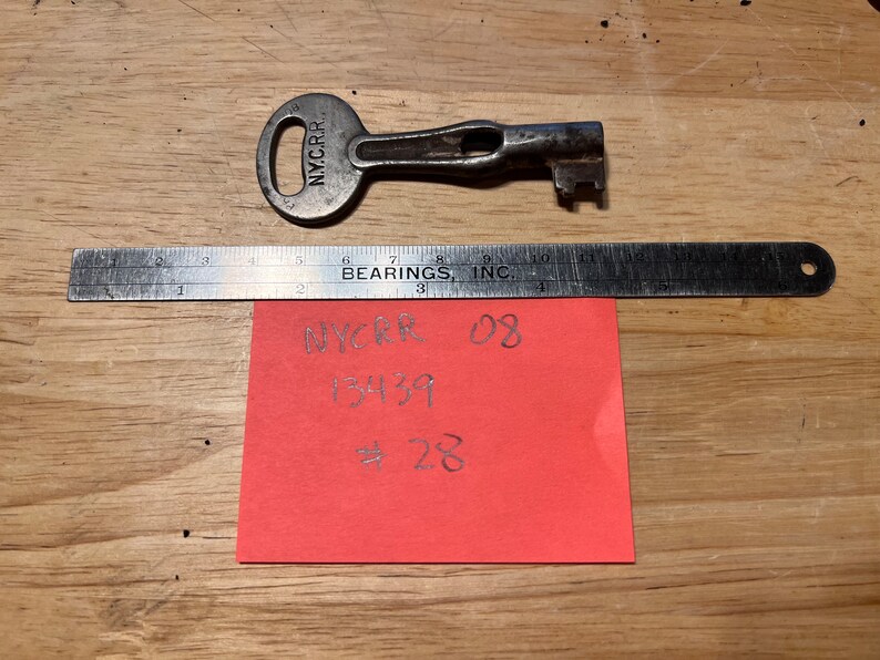 NYCRR Railroad Switch Key Stamped NYCRR and 13439 - Etsy