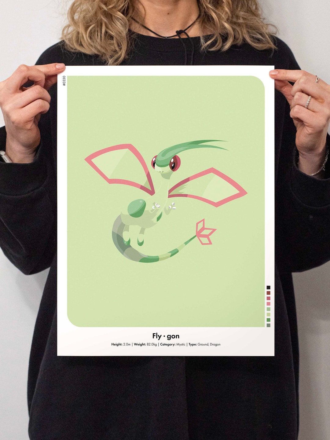 Pokémon Poster Gen 03 0330 Flygon - Etsy