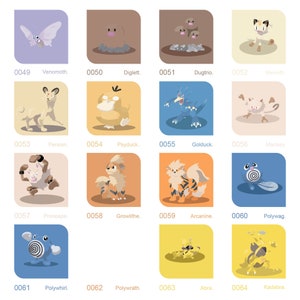 Pokémon Poster Gen 01 Digital Download - Etsy