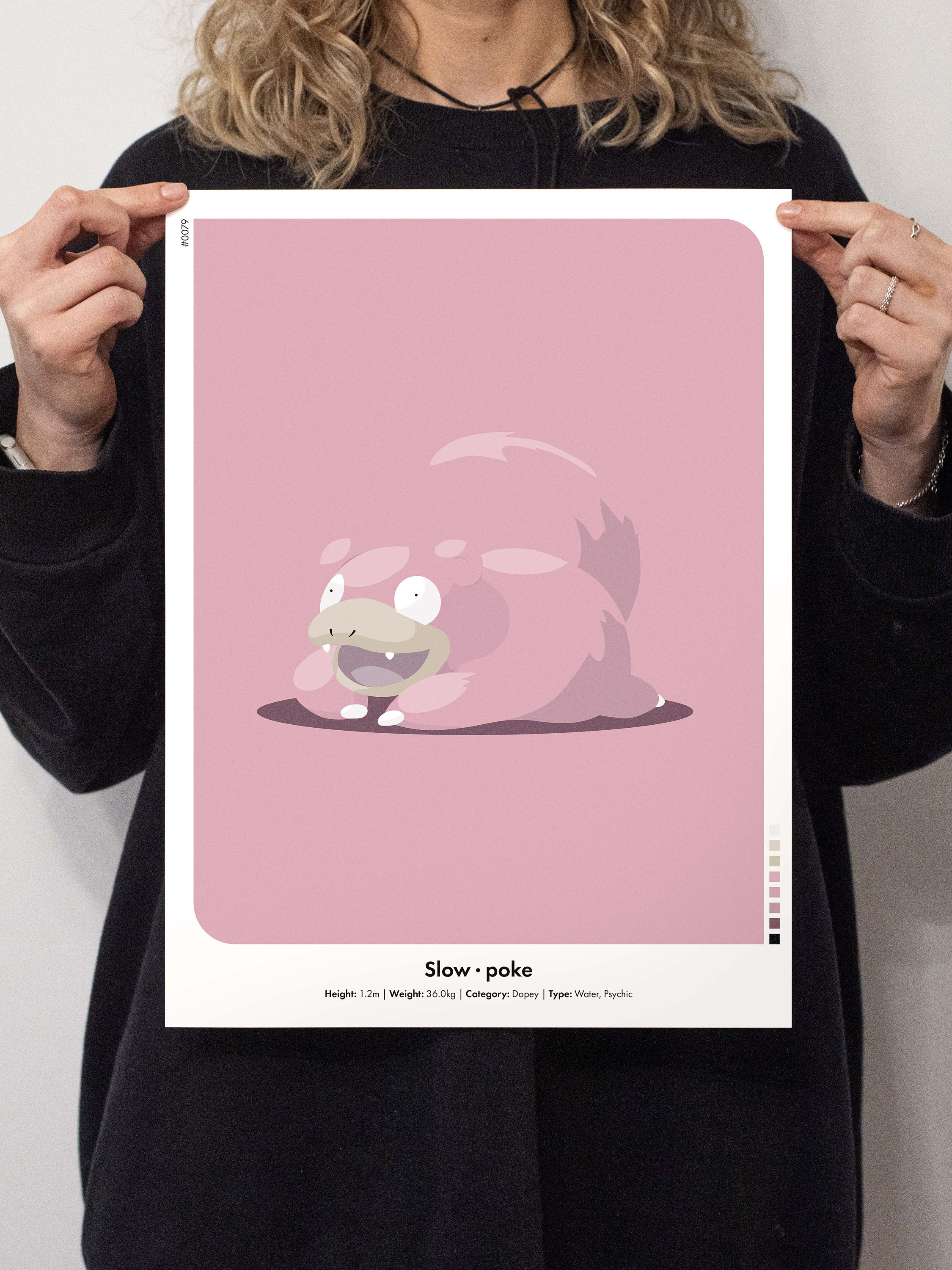 Pokémon Poster Gen 01 0079 Slowpoke 0080 Slowbro - Etsy