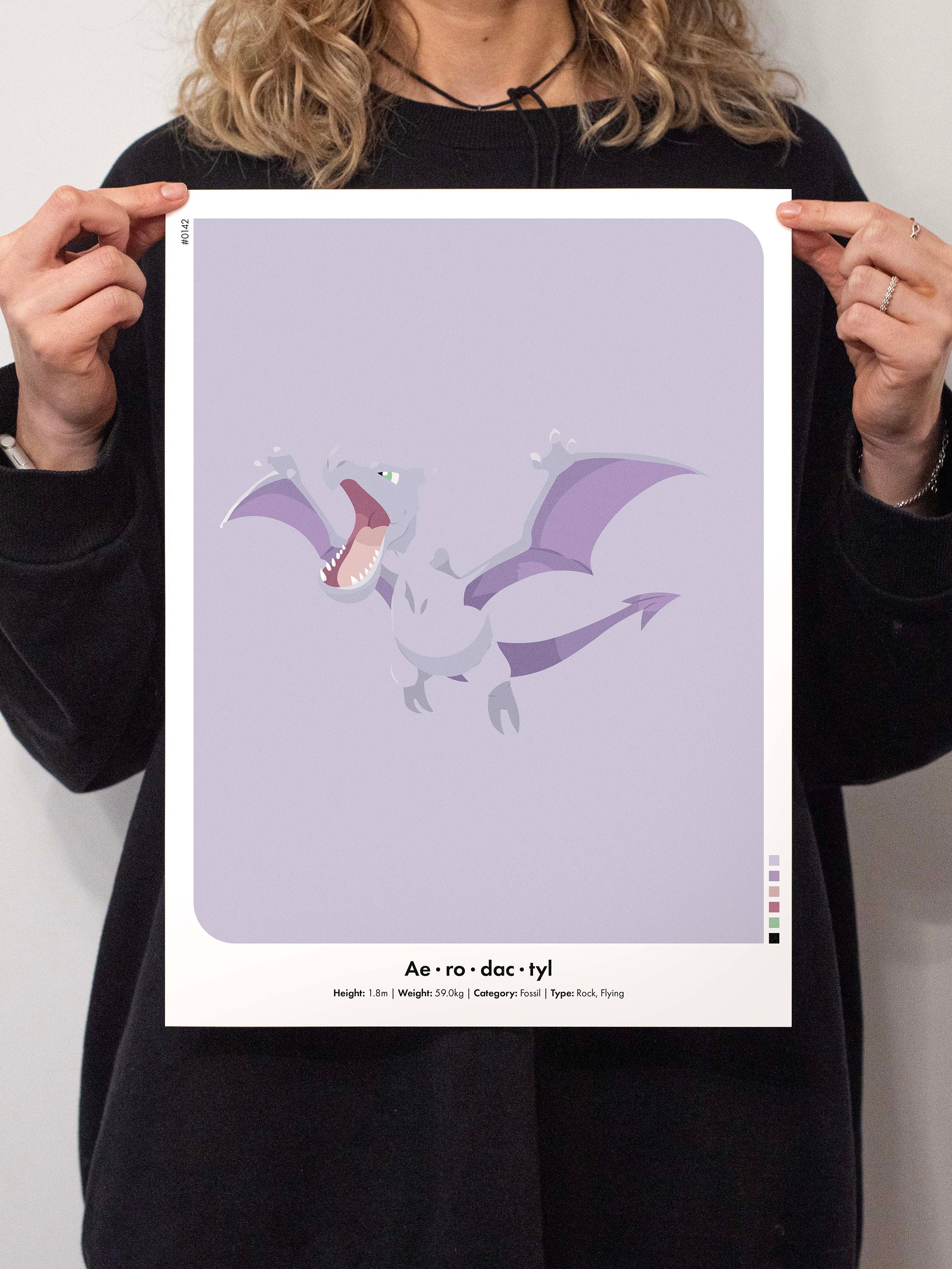 Pokémon Poster | Gen 01 | 0142 - Aerodactyl | 0143 - Snorlax - Etsy