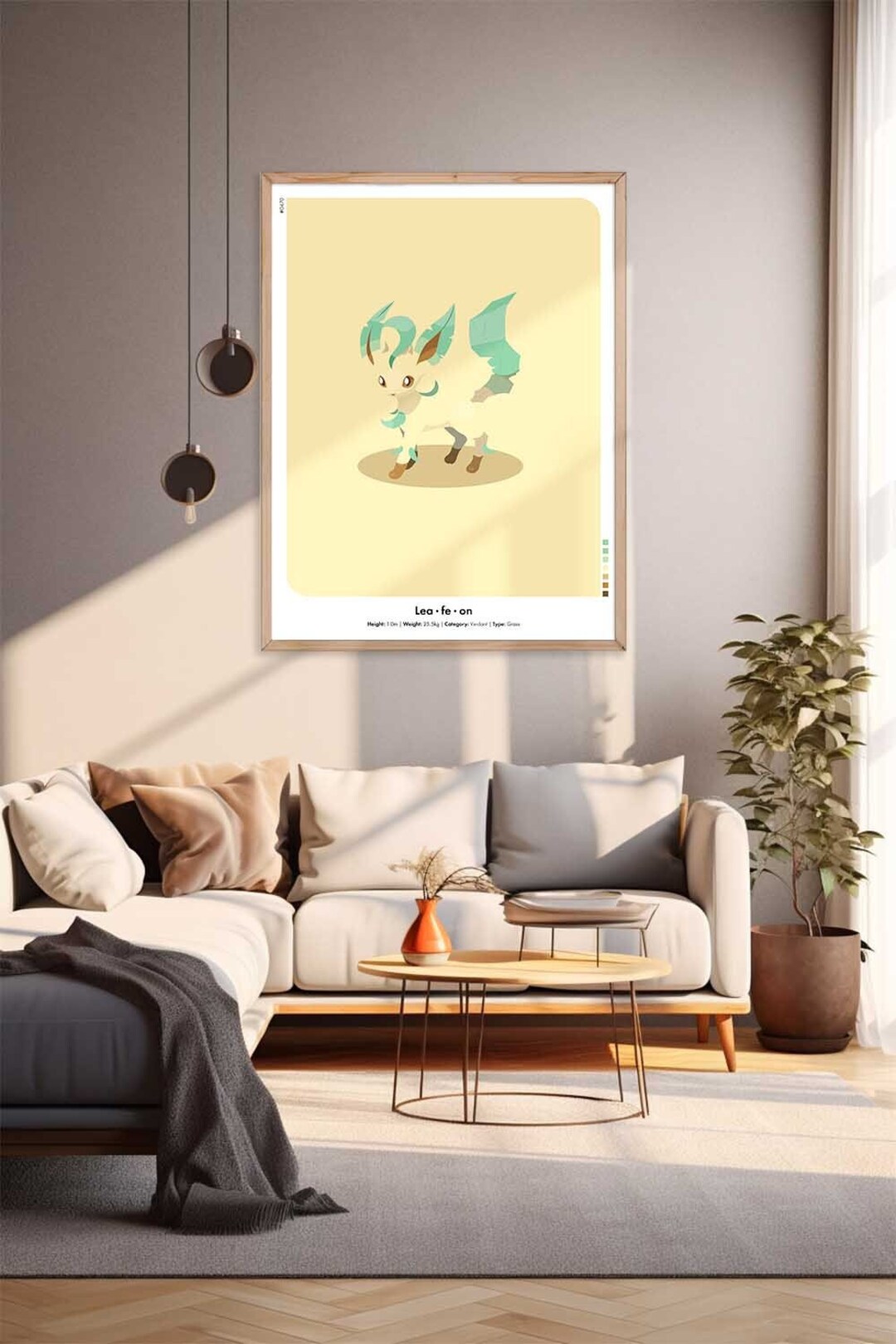 Pokémon Poster Gen 04 0470 Leafeon - Etsy