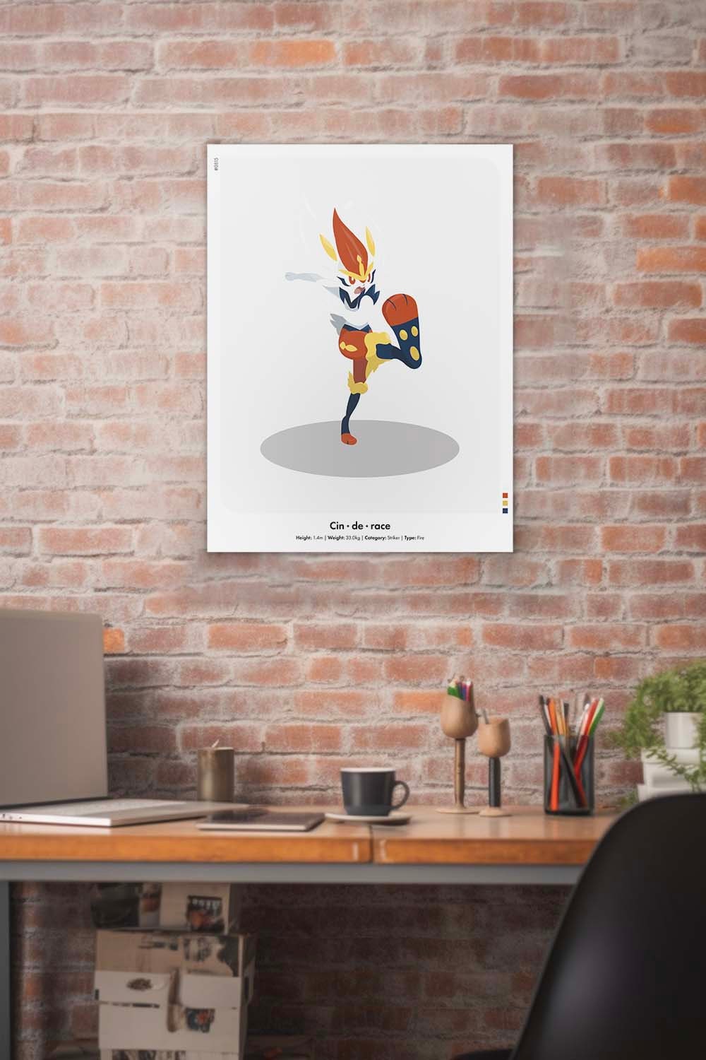 Pokémon Poster Gen 08 0815 Cinderace - Etsy