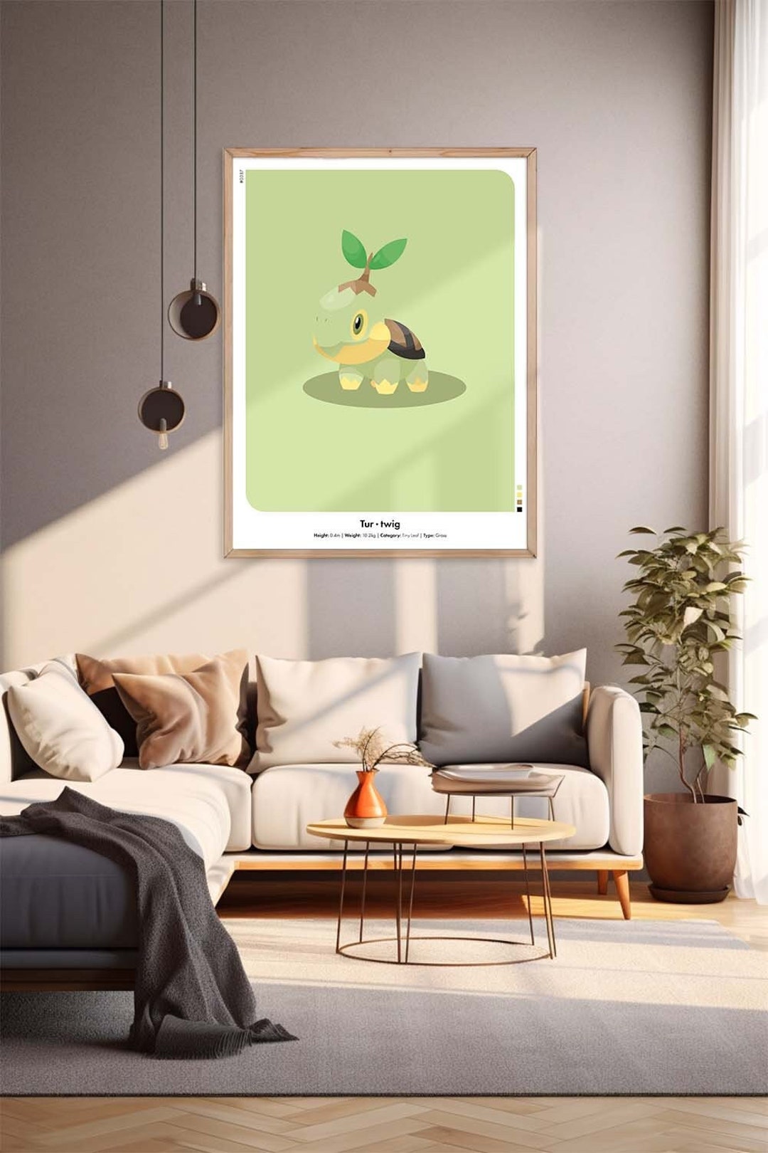 Pokemon Poster Gen.04 0387 Schildkröte - Etsy.de