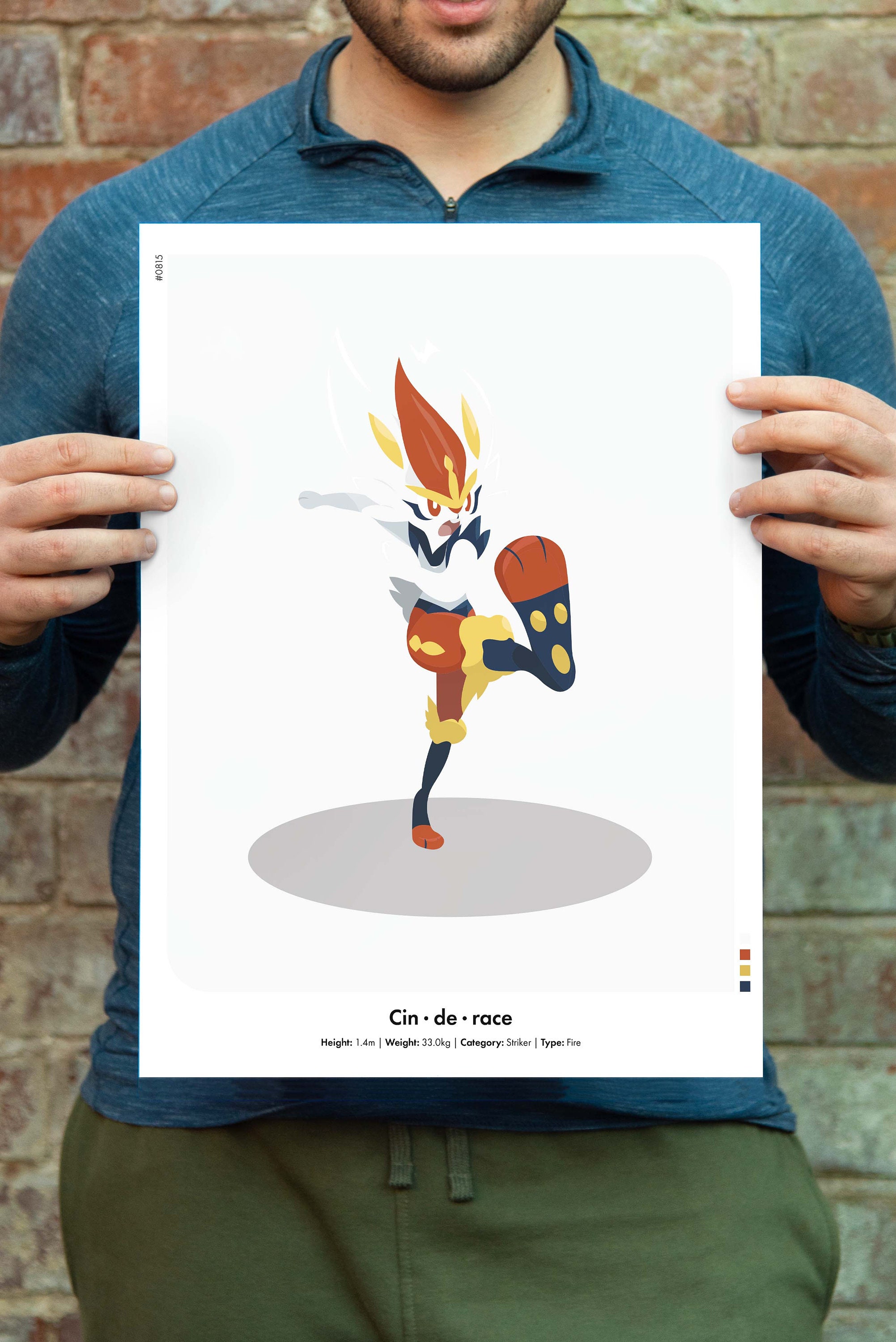 Pokémon Poster Gen 08 0815 Cinderace - Etsy