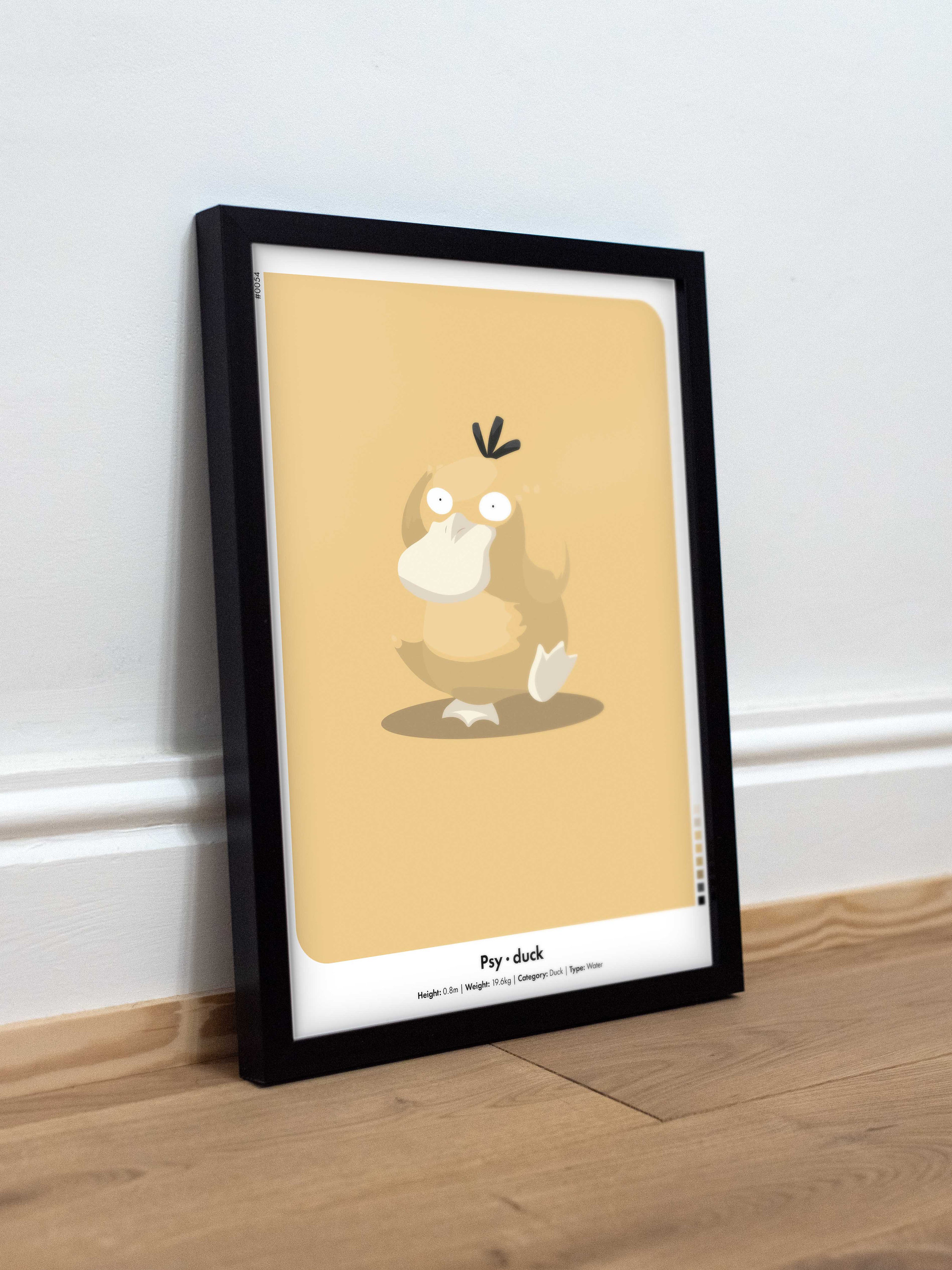 Pokemon Poster Gen 01 0054 Psyduck - Etsy