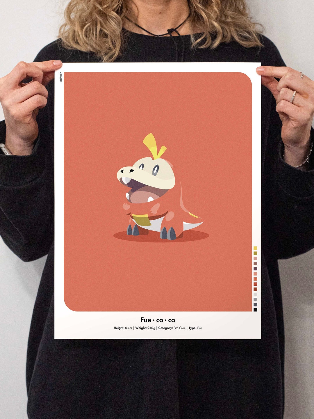 Pokémon Poster | Gen 09 | 0909 - Fuecoco - Etsy