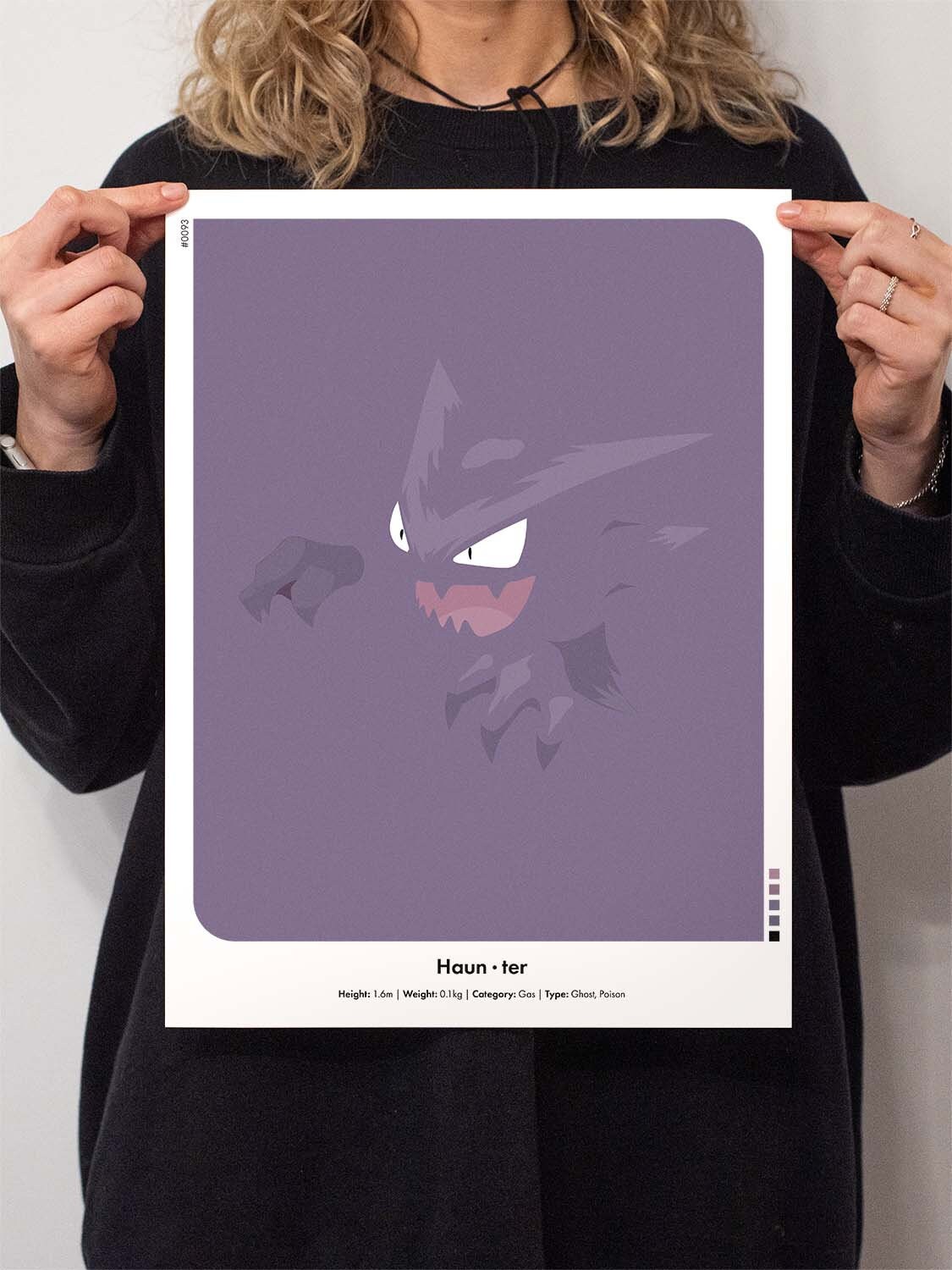 Pokémon Poster Gen 01 0092 Gastly 0093 Haunter 0094 Gengar - Etsy