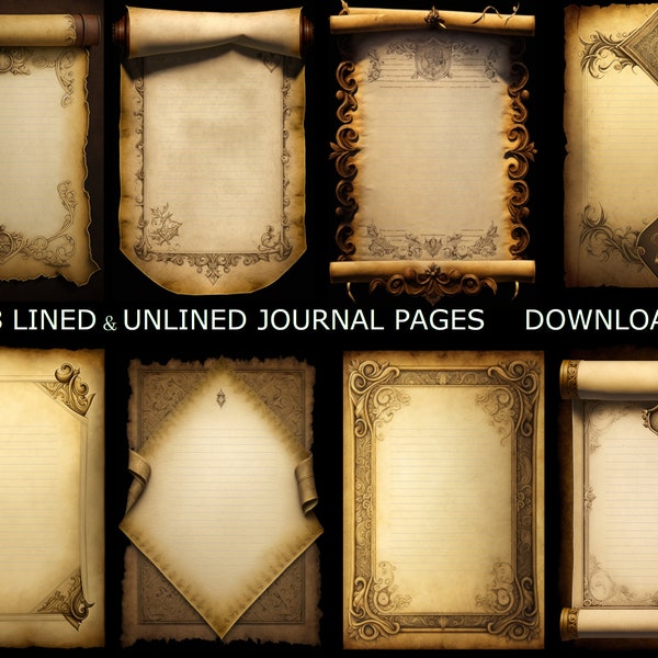 Old Blank Parchment Paper - Etsy