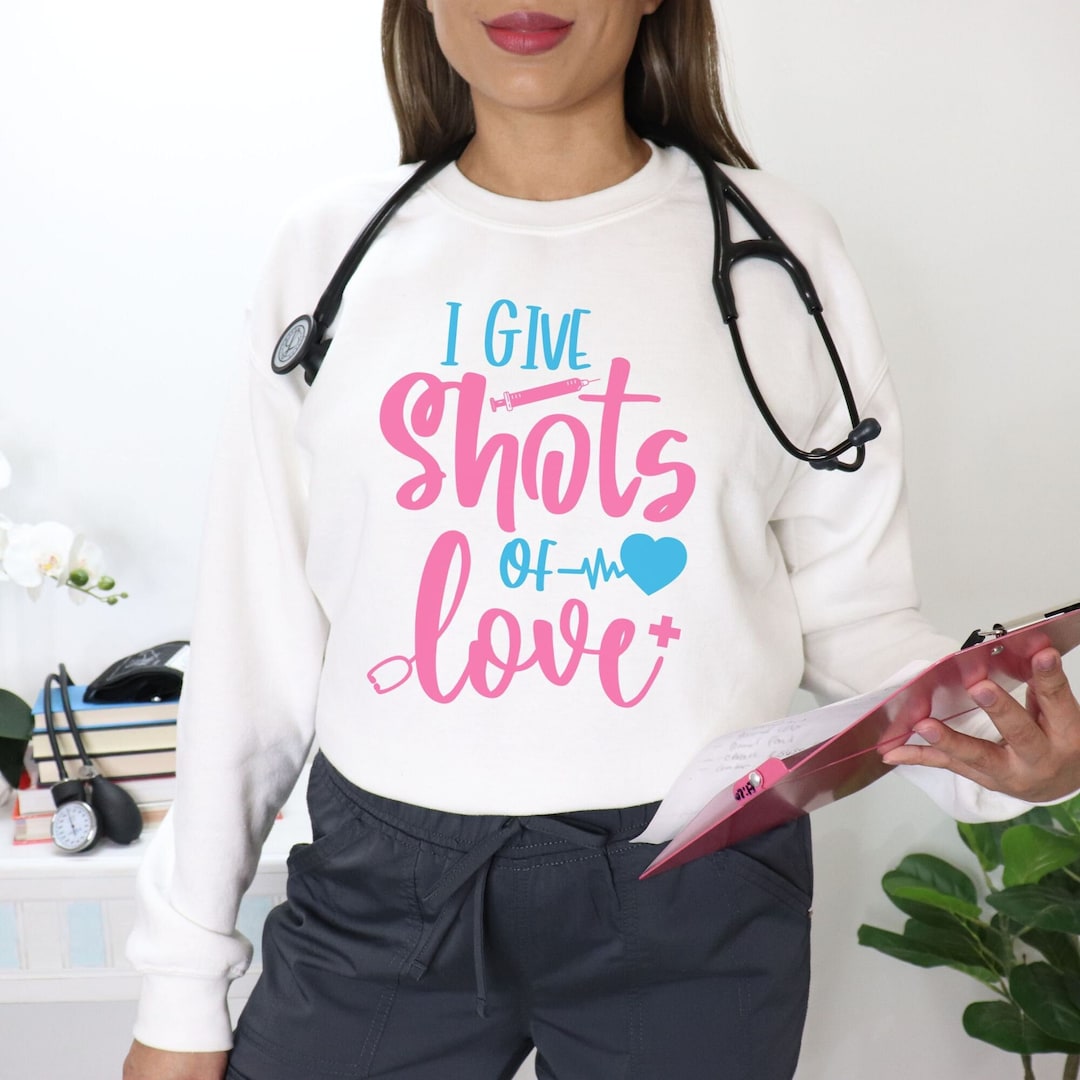 I Give Shots of Love Nurse Valentine Shirt Gift for Nurse Gift Nurse ...