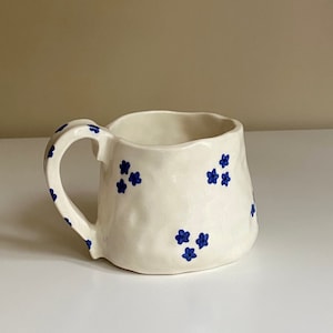 Blue Dreams Mug | Dainty Flowers — Handmade Ceramic Hand Painted | Gift ...