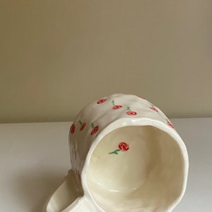 Cottagecore Mug Dainty Delicate Rose Flowers Handmade Ceramic Hand ...