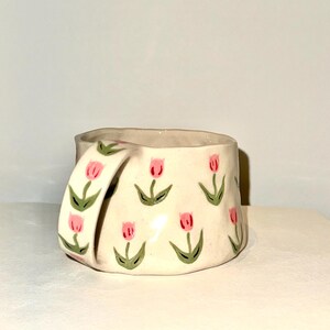 Tulip Mug — Handmade Ceramic Hand Painted Dainty - Etsy