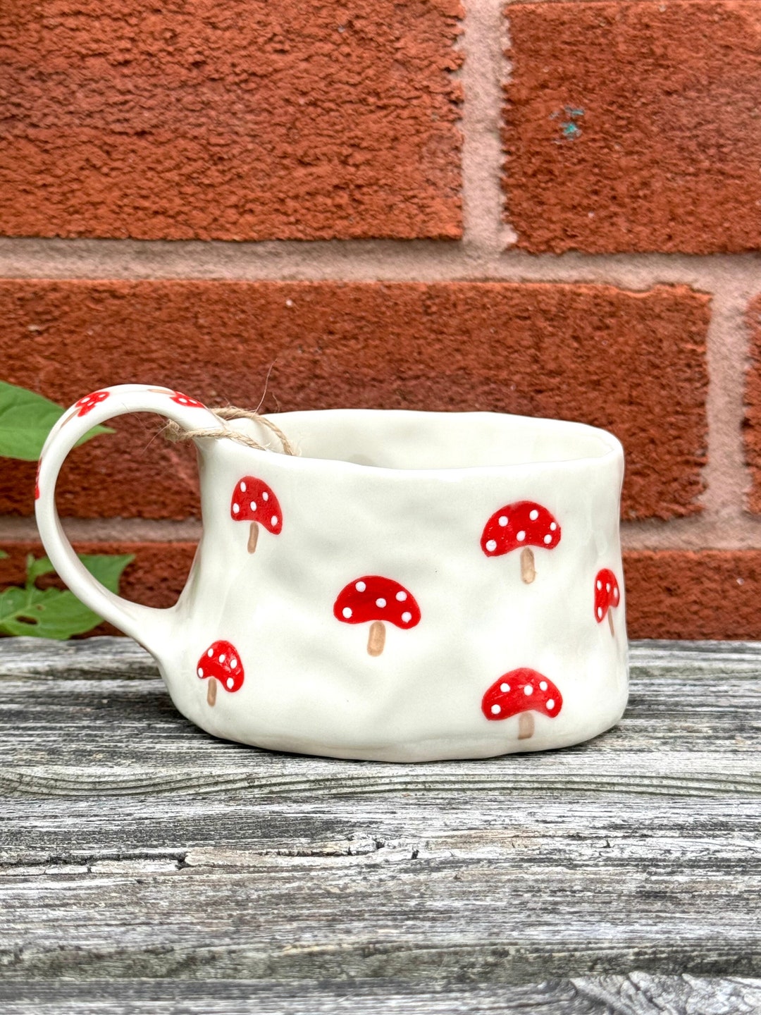 Mushroom Mug | Dainty | Handmade Ceramic Hand Painted | Gift - Etsy