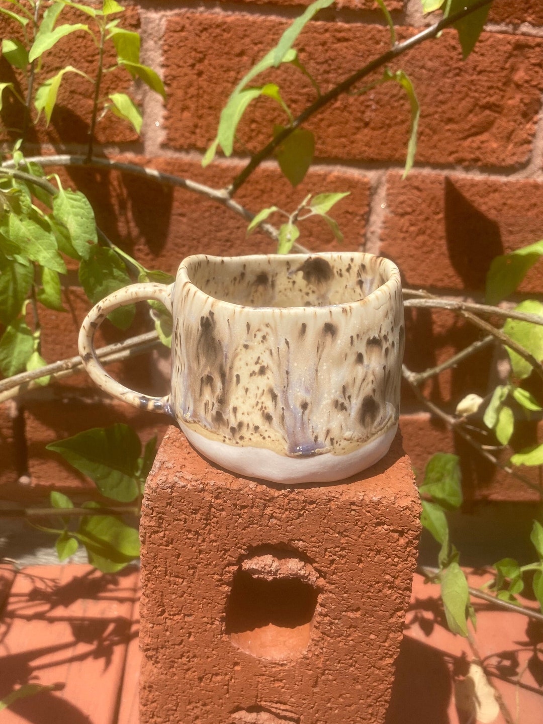 Cosmic Earth Mug — Handmade Ceramic - Hand Painted | Rustic | Speckled ...