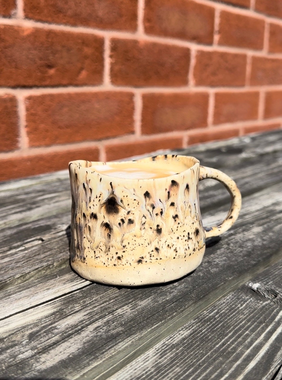 Cosmic Earth Mug Handmade Ceramic Hand Painted Rustic Speckled ...