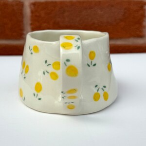 Positano Lemon Mug — Dainty Handmade Ceramic Lemon | Hand Painted ...