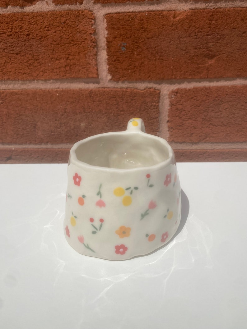 Amalfi Dainty Mug — Handmade Ceramic | Hand Painted Coffee | Tea - Etsy