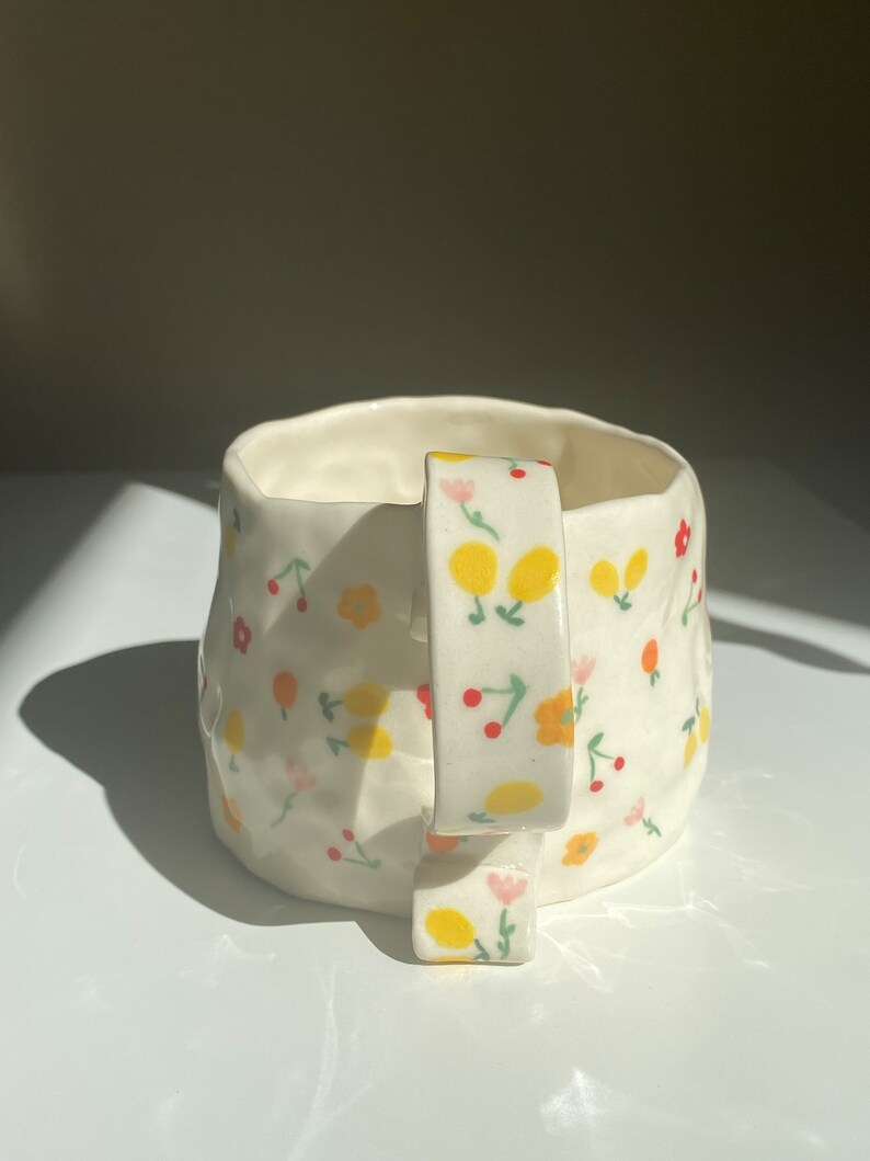 Amalfi Dainty Mug — Handmade Ceramic | Hand Painted Coffee | Tea - Etsy