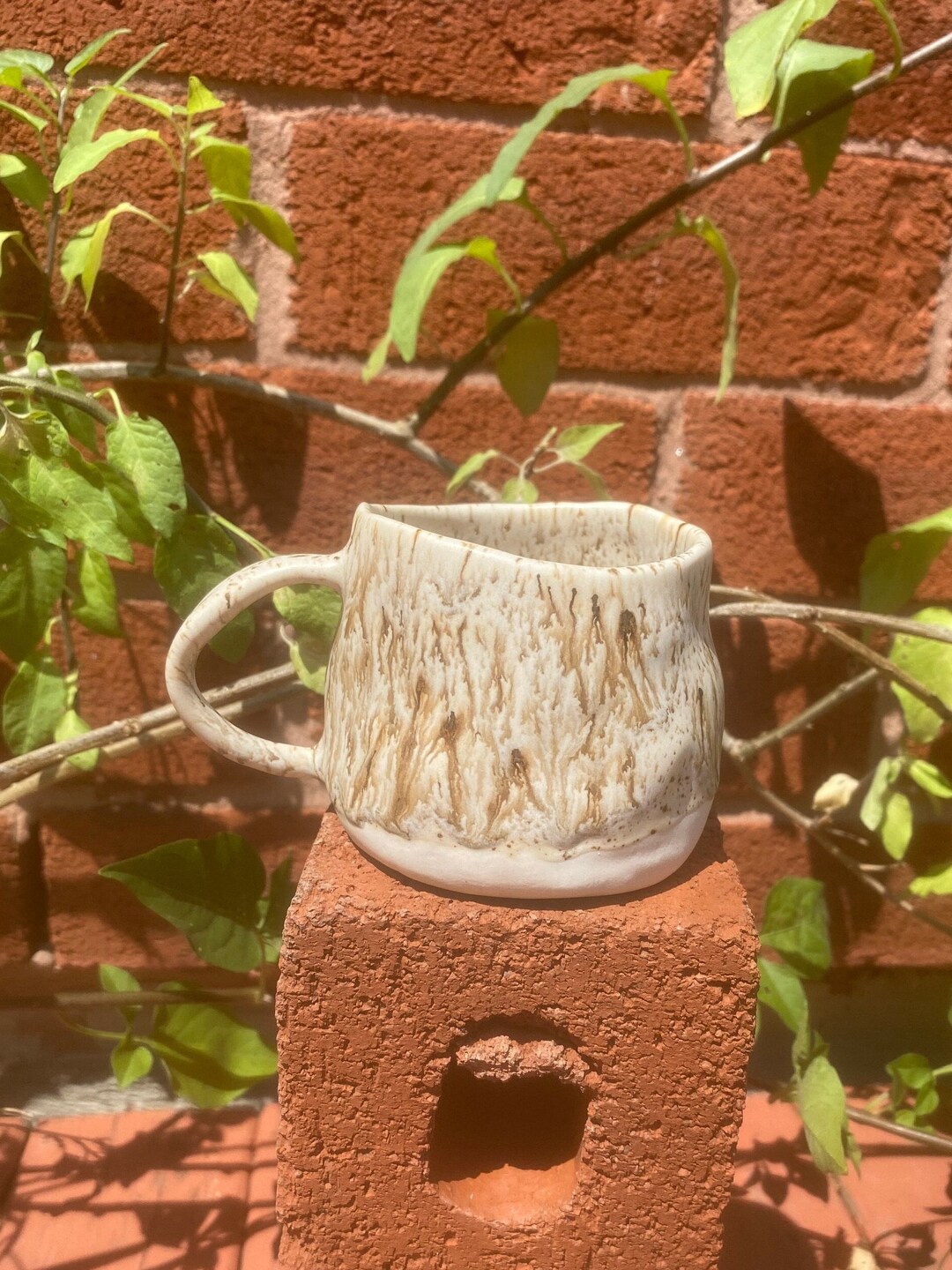 Rustic Speckled Earth Mug - Handmade Ceramic - Hand Painted - Etsy