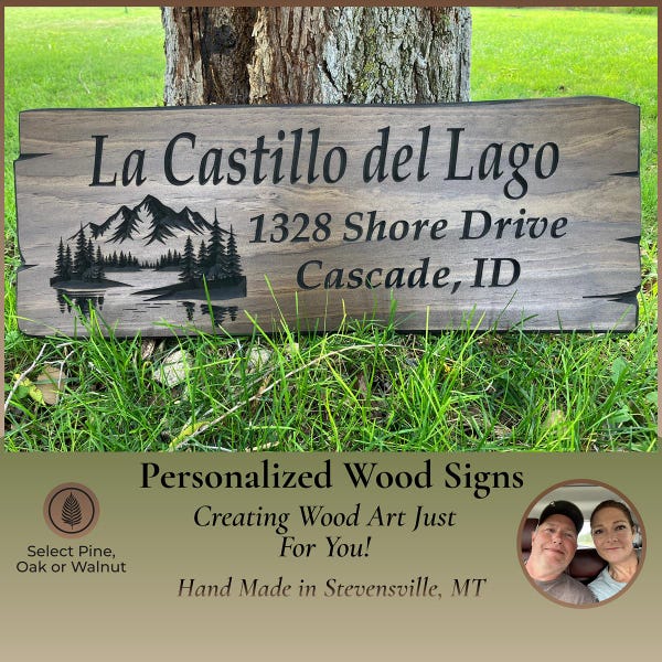 Rustic Cabin Signs - Etsy