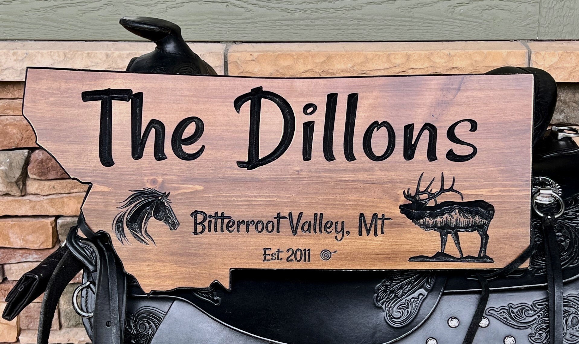 Custom State Engraved Outdoor Wood Sign, Wedding Gift, Cabin Decor ...