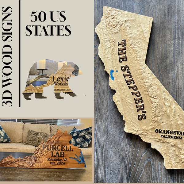 Custom State - Etsy