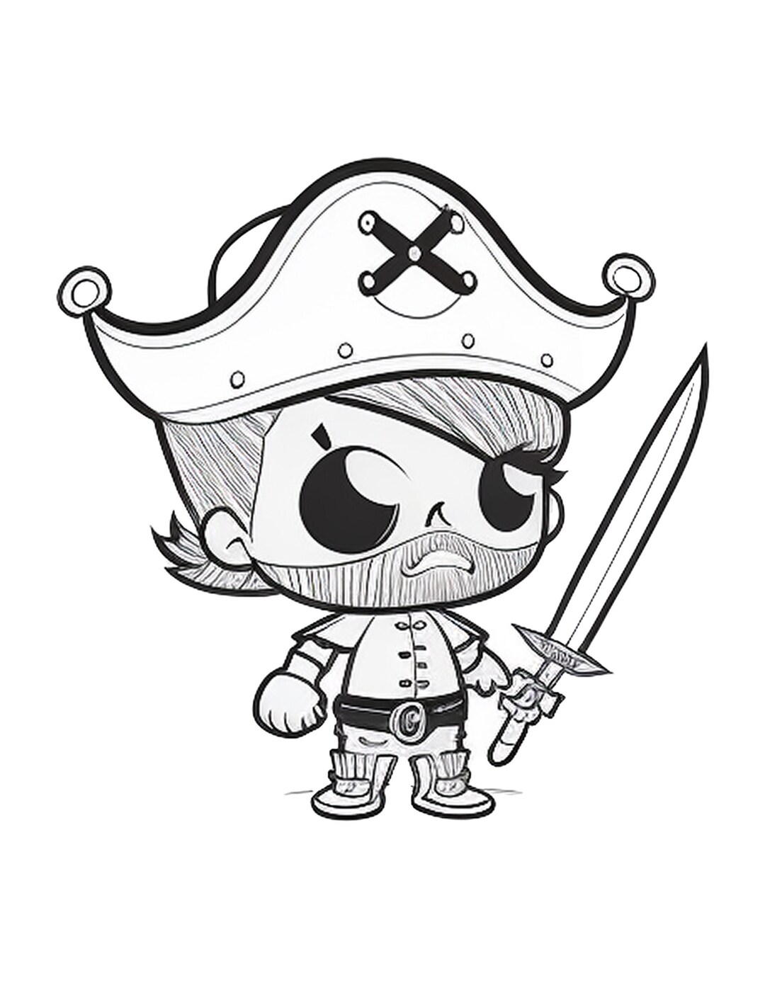 Polly the Pirate Kids Coloring Pages. - Etsy Ireland