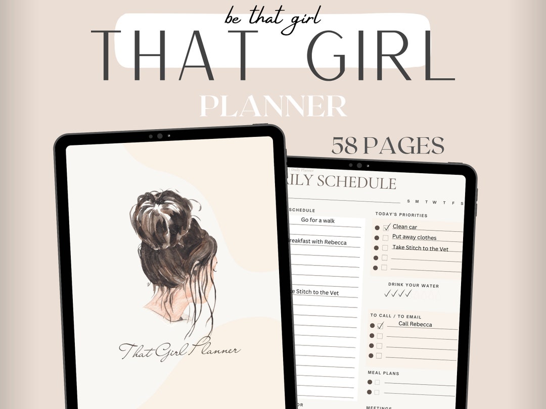 THAT GIRL PLANNER | Digital Planner | Daily, Weekly & Monthly Digital ...