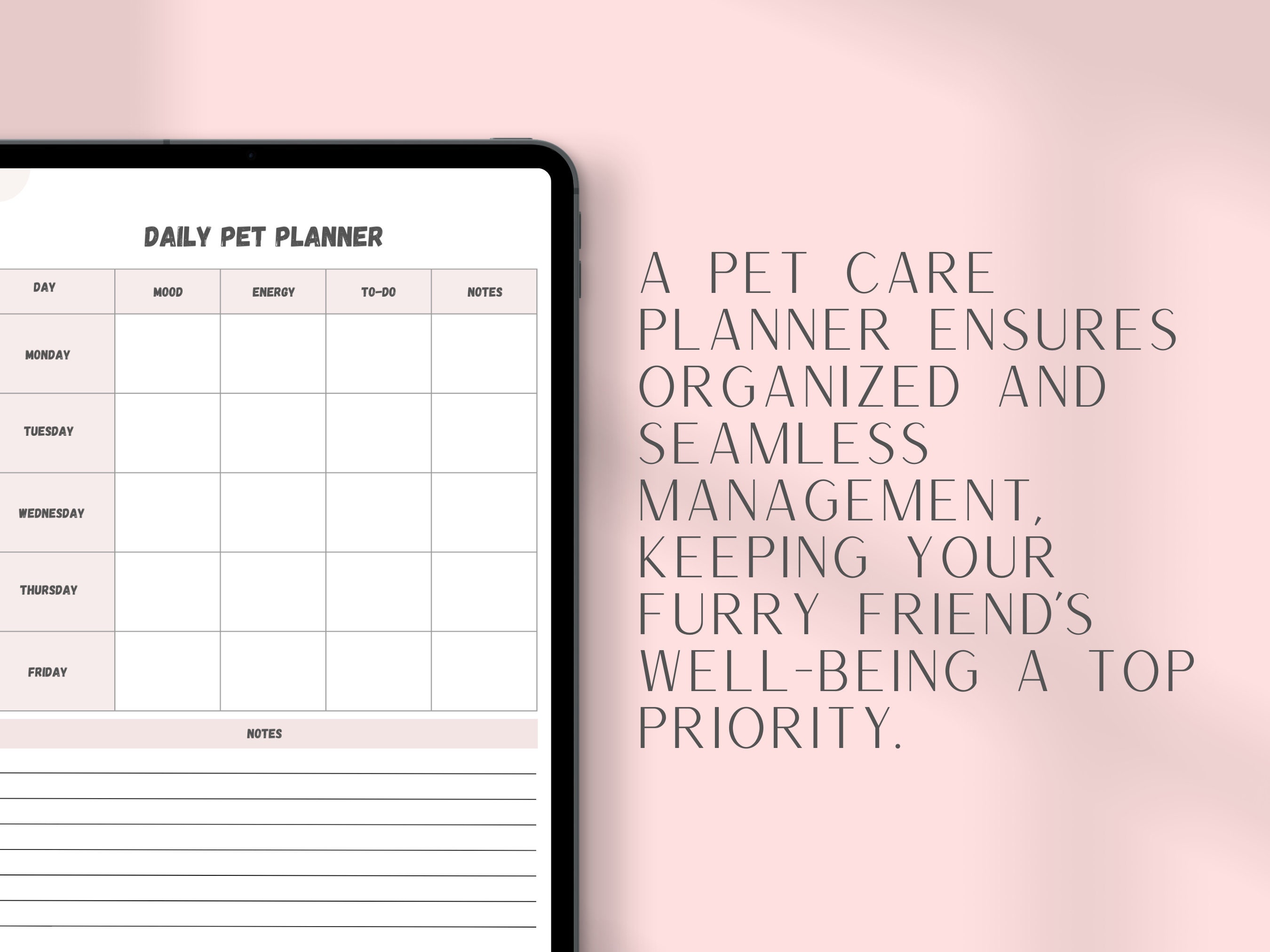 PET CARE PLANNER | Printable Pet Planner | Fillable Pet Planner | Pet ...