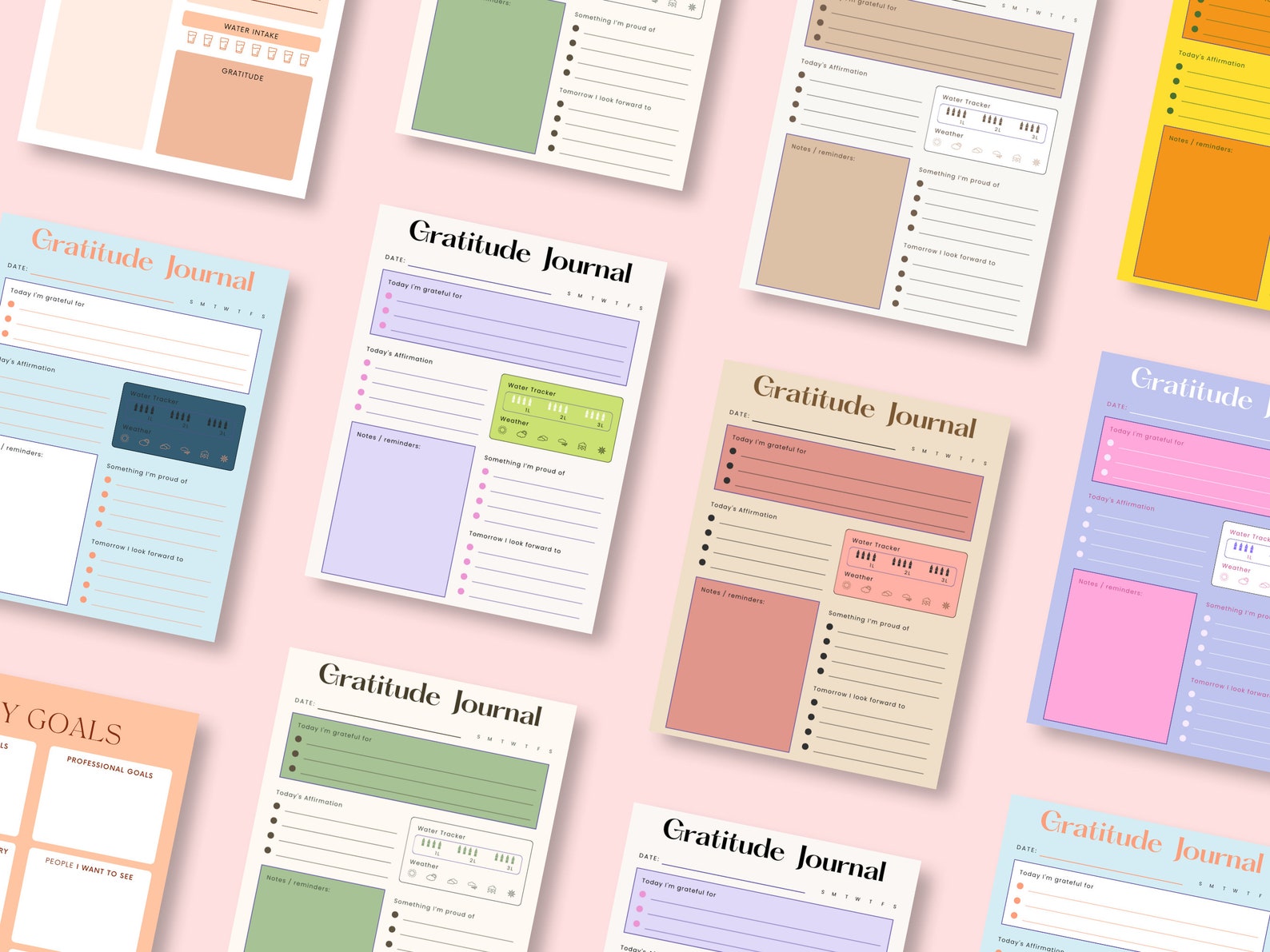 GRATITUDE PLANNER | Digital Journal | Daily Gratitude Journal | Mental ...