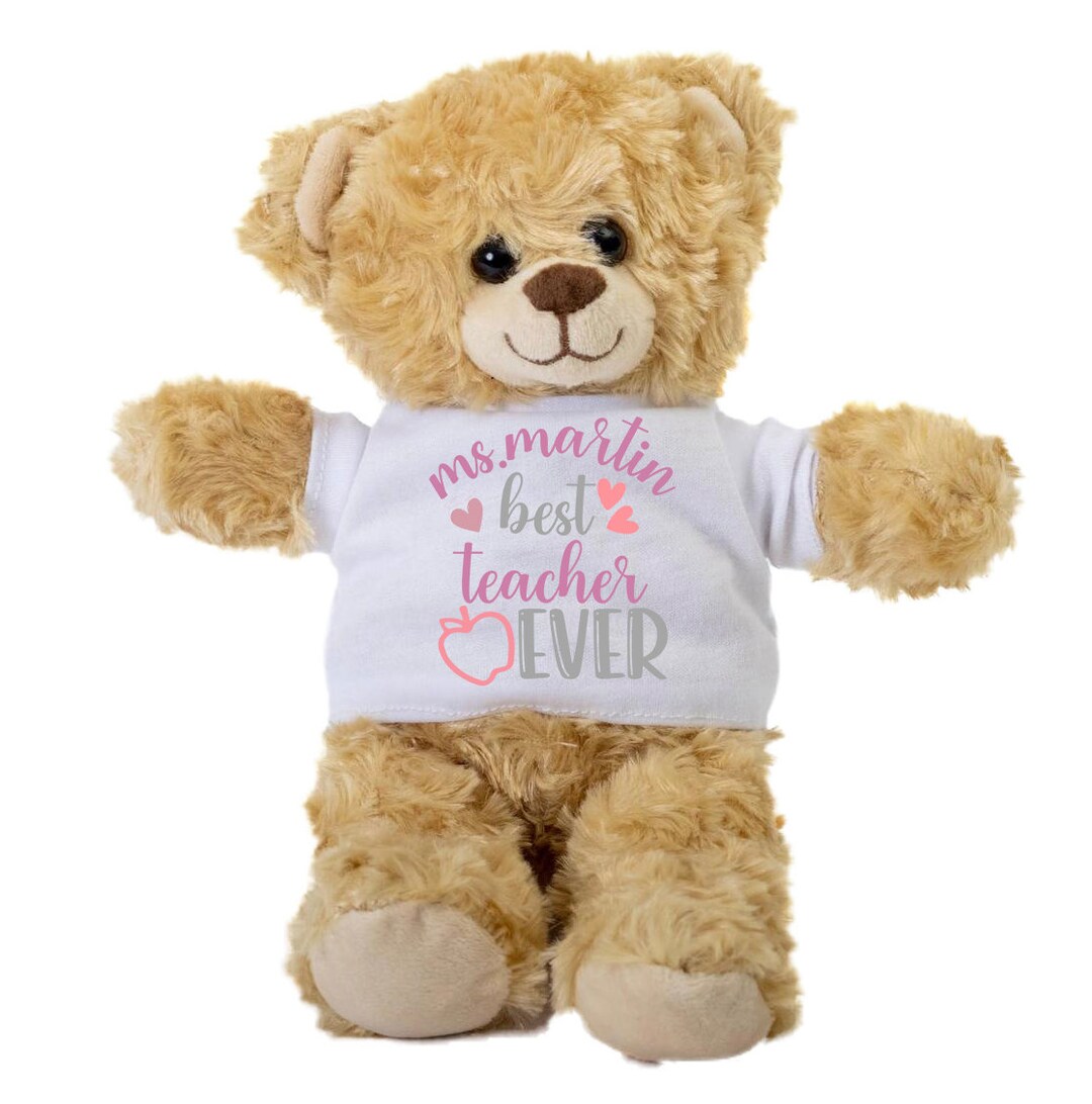 Best Teacher Ever, Personalized Teacher Teddy Bear, Teacher Graduation ...