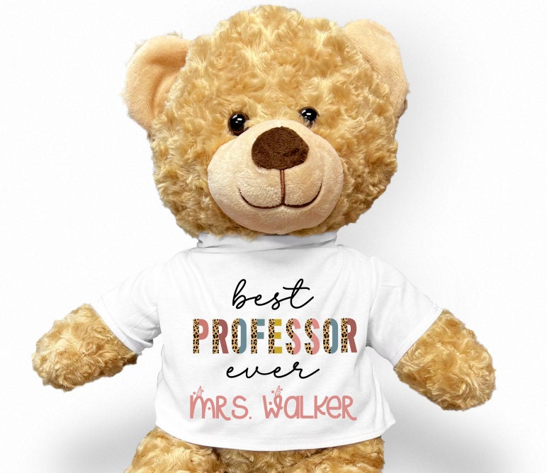 Best Professor Ever, Teacher Teddy Bear, Customized Teddy Bear ...