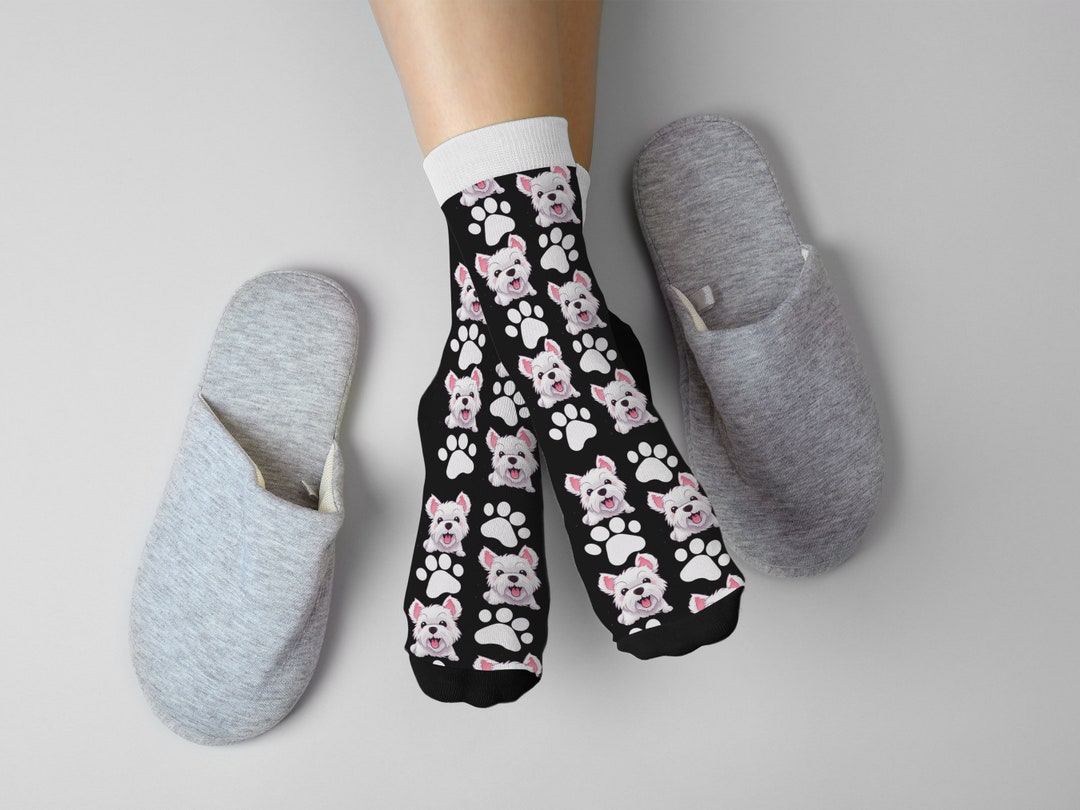 West Highland Terrier Socks for Kawaii Dog Lovers, Westie Dog Lovers ...
