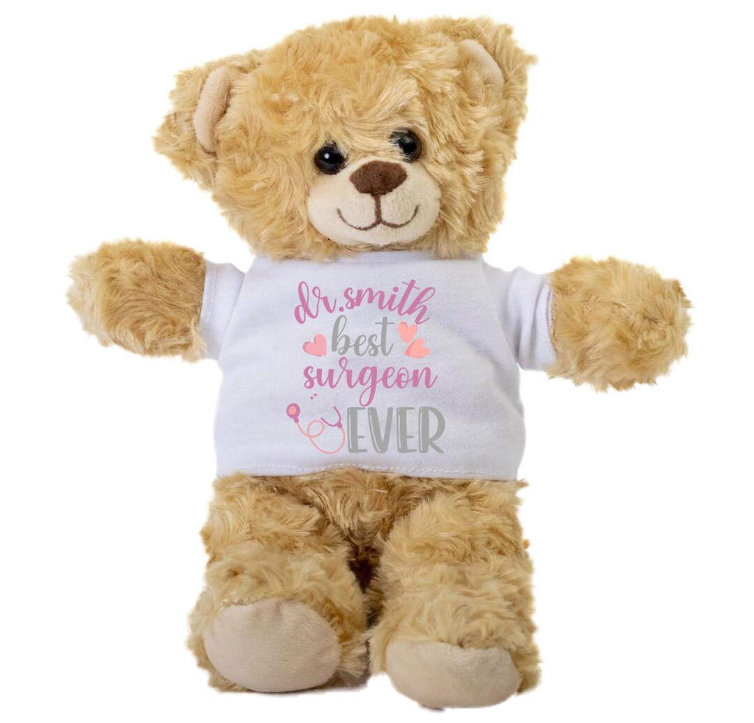 Best Surgeon Ever, Personalized Surgeon Teddy Bear, Surgeon Graduation ...