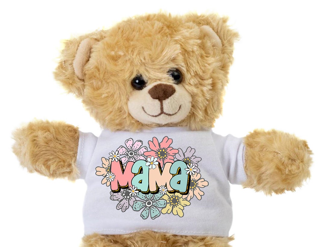 Mama Teddy Bear, Mother's Day Teddy Bear, Mama Floral, Mom Teddy Bear ...