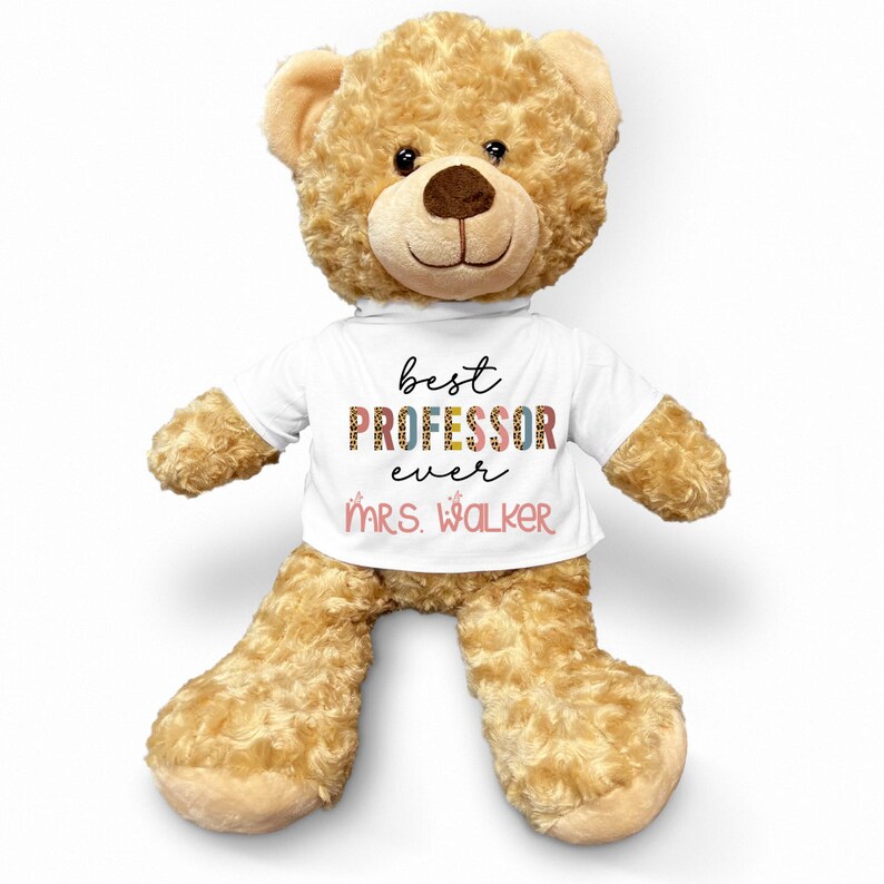 Best Professor Ever, Teacher Teddy Bear, Customized Teddy Bear ...
