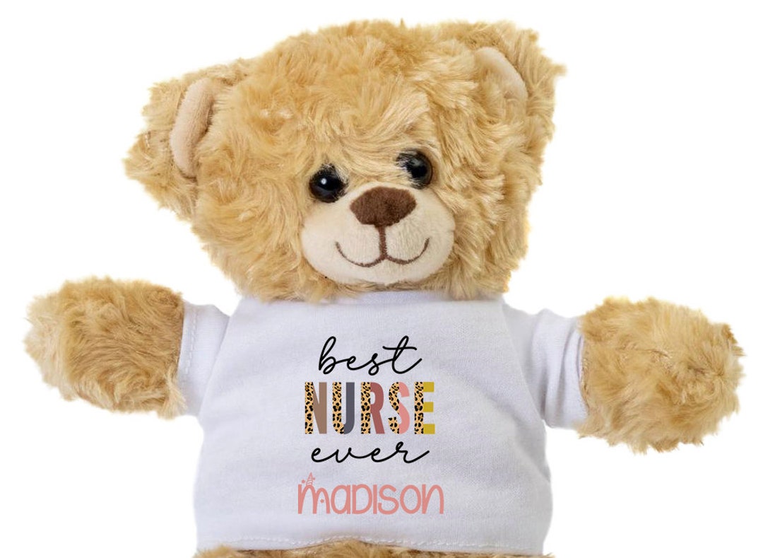 Best Nurse Ever, Nurse Teddy Bear, Customized Teddy Bear, Personalized ...